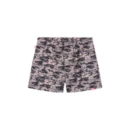 Pockies Boxershorts Herren Gr&ouml;&szlig;e M grau / flieder / schwarz