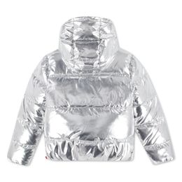 LEVI'S KIDS M&auml;dchen Winterjacke "LVG CORE BATWING PUFFER", silber, Gr. 5, Web, Obermaterial: 100% Polyester, Jacken, for GIRLS