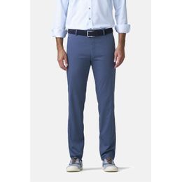 MEYER Herren Chinos "Bonn 1-5075", blau, Gr. 27, unifarben, 96% Baumwolle, 4% Elasthan, Hosen, Modern-GOTS-zertifiziert