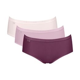 Sloggi Damen Midislip "Basic+ Midi", Gr. 40, bunt, Single Jersey, Obermaterial: 95% Baumwolle, 5% Elasthan, Unterhosen, perfekter Sitz, besonders