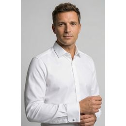 OLYMP Herren Smokinghemd "Level Five body fit", beige, Gr. 45, Web, Obermaterial: 97% Baumwolle, 3% Elastolefin, Hemden