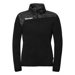 Kempa Damen Trainingsjacke "Trainingsjacke Athletics 29 Poly Women", schwarz, Gr. M, Obermaterial: 100% Polyester Pol. recyc.., Jacken