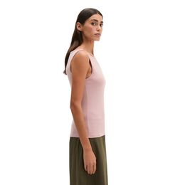 Marc O'Polo MARC O'POLO Damen T-Shirt "aus Organic-Cotton-Rib-Jersey", rosa, Gr. XS, unifarben, Obermaterial: 100% Baumwolle, Shirts