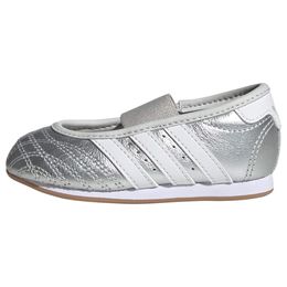 adidas originals Ballet Flats 'Taekwondo' girl size 23 Silver / White