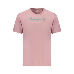Pepe Jeans Pink Baumwoll Herren T-Shirt