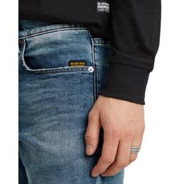 G-Star Raw G-STAR Herren 5-Pocket-Jeans "3301 Regular Tapered Jeans", blau, Gr. 29, Obermaterial: 98% Baumwolle, 2% Elasthan, Jeans