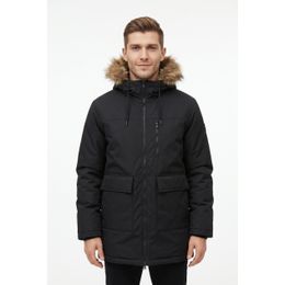 Jack & Jones JACK & JONES Herren Bomberjacke "JJCHARLIE DETACHABLE FAUX FUR BOMBER", schwarz, Gr. XXL, unifarben, Web, Obermaterial: 100% Polyester, Jacken