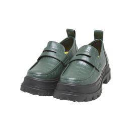 Buffalo Damen Trainingsschuh "Buffalo aspha loafer", Gr. 39, gr&uuml;n, Kunstfaser, unifarben, Schuhe