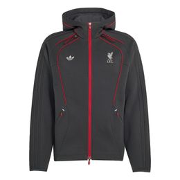 adidas originals Sweatjacke 'Lfc Teamgeist 26' Herren Gr&ouml;&szlig;e M anthrazit / rot