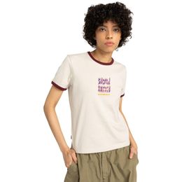 Element Damen T-Shirt "Second Nature Ringer", wei&szlig;, Gr. XS, Obermaterial: 100% Baumwolle., Shirts