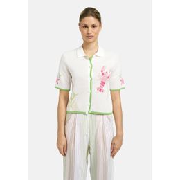 Smith & Soul SMITH & SOUL Damen Cardigan, wei&szlig;, Gr. M, gemustert, Material: 55% Polyacryl, 45% Baumwolle, Strickjacken, mit Baumwolle