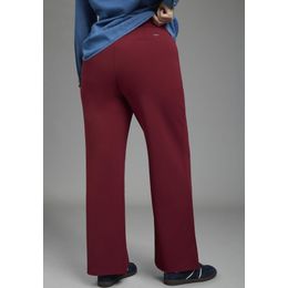 Damen Schlupfhose "Gro&szlig;e Gr&ouml;&szlig;en"bordeaux, Basic, Gr. 44, LAURA SCOTT CURVE, unifarben, Jersey, Obermaterial: 95% Polyester, 5% Elasthan, Hosen, aus