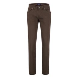 Atelier GARDEUR Herren Stoffhose "SANDRO", braun, Gr. 38, uni, Obermaterial: 97% Baumwolle CO. 3% Elasthan EL., Hosen, modern & gepflegt