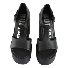 Buffalo Damen High-Heel-Pumps "Buffalo Buffalo Jalila JANE - Vegan Nappa", Gr. 40, schwarz, Kunstfaser, unifarben, Schuhe
