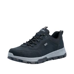 Rieker Herren Sneaker, Gr. 46, schwarz, Lederimitat, Textil, Schuhe, Outdoorschuh, Halbschuh, Schn&uuml;rschuh mit TEX-Membran