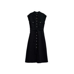Salsa Jeans Midikleid Sleeveless Shirt Dress in Black | Gr.: S