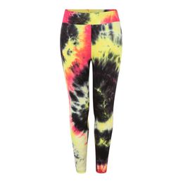 Urban Classics Leggings female size 4XL Yellow / Pink / Black / White