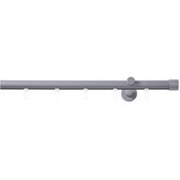 Innenlaufschiene GOOD LIFE, L:120cm &Oslash;:20mm, grau, Aluminium, Metall, Gardinenstangen, "Gorra"