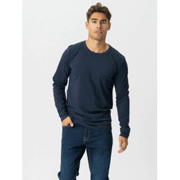 TEESHOPPEN Herren Kurzarmhemd "TEESHOPPEN T-shirt Basic Long", blau, Gr. M, Obermaterial: 100% Baumwolle, Hemden