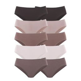 Damen Jazz-Pants Slips, PETITE FLEUR BY LASCANA, Gr. 36, beige, Obermaterial: 95% Baumwolle, 5% Elasthan, unifarben, Unterhosen, aus elastischer
