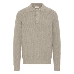 Casual Friday Herren Strickfleece-Pullover "Strickpullover CFGahn", grau, Gr. S, Obermaterial: 52% Viskose CV. 26% Polyester PES. 22% Polyamid PA.,