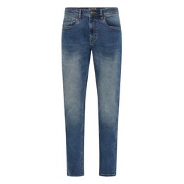 Blend Herren Slim-fit-Jeans "BHTWISTER SLIM/REG", blau, Gr. 38, Abriebeffekte, Denim/Jeans, Obermaterial: 86% Baumwolle, 10% Polyester, 2% Elasthan,