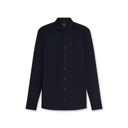 OLYMP Herren Businesshemd "OLYMP Luxor 24/Seven, Modern Fit, New Kent", schwarz, Gr. 46, 86% Polyamid, 14% Elasthan, Hemden