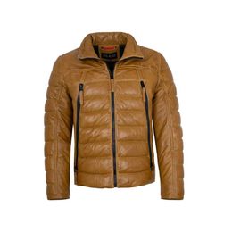 Jilani Stepplederjacke Lammnappa in Senfgelb | Gr.: 58