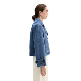 Marc O'Polo MARC O'POLO Damen Jeansjacke "aus Bio-Baumwolle"medium blau, Gr. L, unifarben, Obermaterial: 100% Baumwolle, Jacken