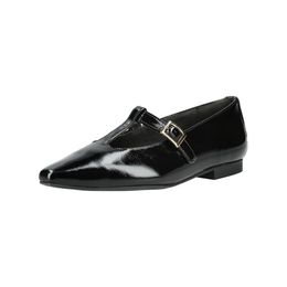Paul Green Damen Riemchenballerina "Paul Green Ballerinas Leder", Gr. 37,5, schwarz, Leder, Schuhe