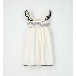 sarabanda M&auml;dchen Sommerkleid "BABY GIRL SUMMER DRESS"milk, Gr. 86, 67% Viskose, 33% Leinen, Kleider