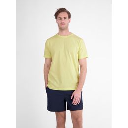 Lerros Herren T-Shirt "Klassisches T-Shirt aus reiner Baumwolle mit Rundkragen", gelb, Gr. XXL, 100% Baumwolle, Shirts