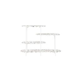 sobuy Flurkonsolentisch mit 4 F&auml;chern Wei&szlig; 120x40x86cm Modern