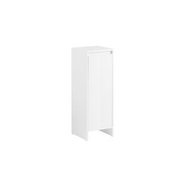 sobuy W&auml;scheschrank mit 1 Schublade Wei&szlig; 30x30x86cm Modern