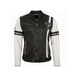 Mauritius Racinglederjacke Lammnappa in Schwarz | Gr.: XXL