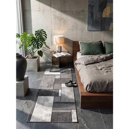 L&auml;ufer Kurzflor Grau 80x250 cm - BIENO KADIMA DESIGN