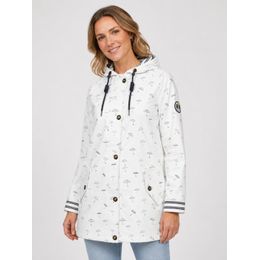 ANKERGLUT Damen Allwetterjacke "Friesennerz Ankerglutwolke II Regenmantel, Longjacket", wei&szlig;, Gr. 44, Obermaterial: 100% Polyurethan. Futter: 100%