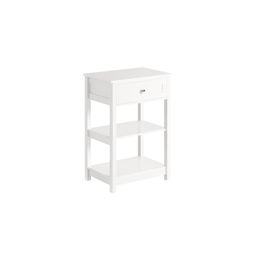 sobuy Nachttisch mit 1 Schublade Wei&szlig; 45x30x68cm Modern