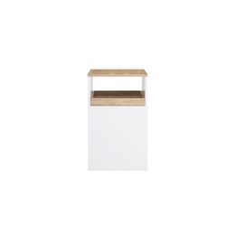 sobuy Schubladenschrank f&uuml;rs B&uuml;ro mit 1 Schublade Holzfarbe 40x50x65cm Modern