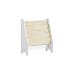 sobuy Kinderregal mit 4 F&auml;chern Wei&szlig; 62x30x71cm Funktional