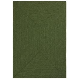 NYVI Teppich Braided - Wetterfest, Pflegeleicht, f&uuml;r Innen und Au&szlig;en Farbe:Gr&uuml;n;Gr&ouml;&szlig;e:160x230 cm
