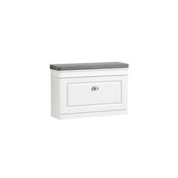 sobuy Schuhbank mit 1 T&uuml;r Wei&szlig; 75x24x51cm Funktional