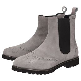 Sioux Damen Stiefelette "Meredith-751-H", Gr. 36, grau, Obermaterial: 100% Lammveloursleder LAVL. 100% Gummi rubber., Schuhe