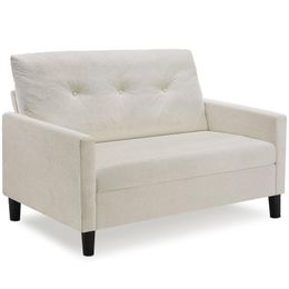 TecTake&reg; Sofa, 2-Sitzer, 300 kg belastbar, abnehmbare, waschbare Bez&uuml;ge, 121,5 x 77 x 91 cm