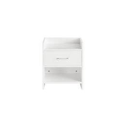 sobuy Nachttisch mit 1 Schublade Wei&szlig; 38x35x45cm Minimalistisch