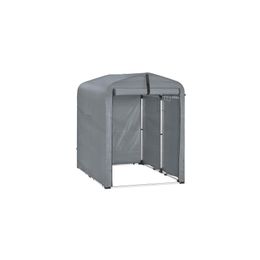 sobuy Fahrradgarage mit 1 T&uuml;r Dunkelgrau 179x120x160cm Funktional