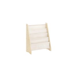 sobuy Kinderregal mit 4 F&auml;chern Holzfarbe 63x28x76cm Funktional