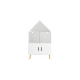 sobuy Kinderregal mit 1 Ablage Wei&szlig; 60,2x30x102,5cm Modern