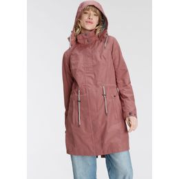 Killtec Damen Funktionsparka, rot, Gr. 36, Obermaterial: 100% Polyester. Futter: 100% Polyester, Jacken, wasserdicht, winddicht, atmungsaktiv, mit