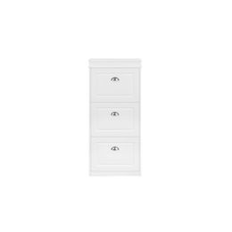sobuy Schuhschrank mit 3 T&uuml;ren Wei&szlig; 53,01x24x116,99cm Modern